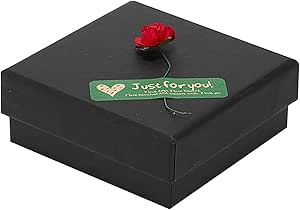 Amazon.com: Jewelry Box, Kraft Paper Small Jewelry GIft Boxes, Rose ...