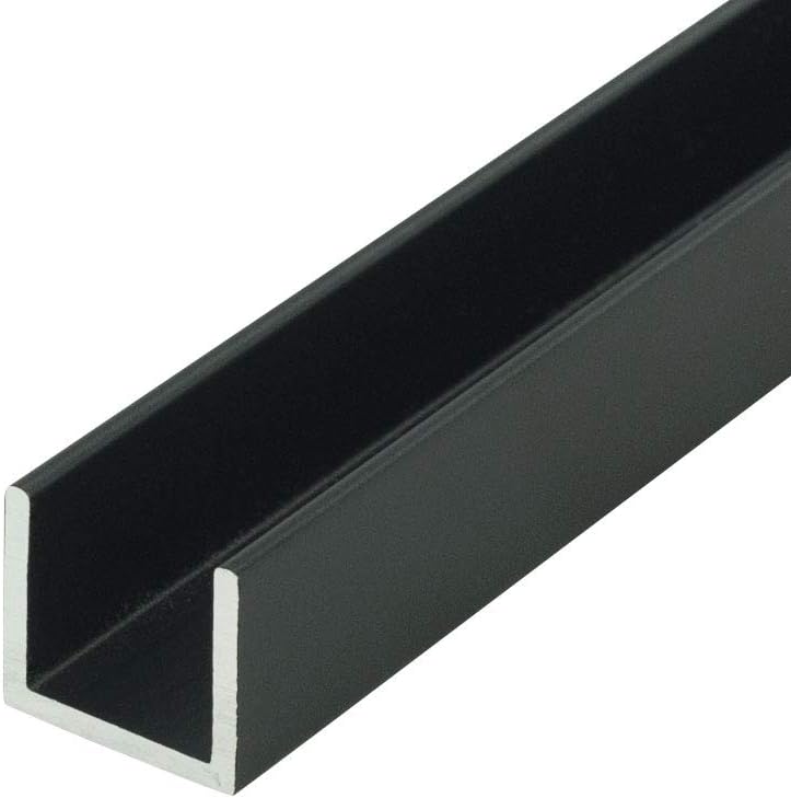 Amazon.com: Outwater Black Finish 1/2'' Inside Dimension Aluminum U ...