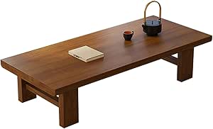 Amazon.com: Extra Thick Japanese Coffee Table Solid Wood Low Tables New ...