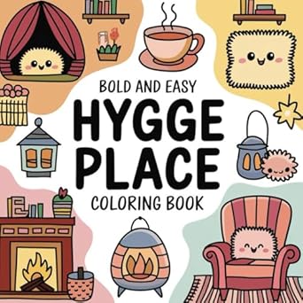 Amazon.com: Hygge Comfort Coloring Book for Adults – Bold and Cozy ...