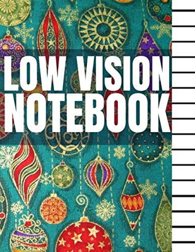 Amazon.com: Low Vision Notebook: Dark Lined Paper for Vision Impairment ...