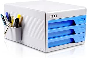 Locking Drawer Cabinet Desk Organizer - Filing & Organizing Paper ...
