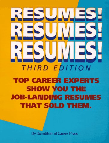 Amazon.com: Resumes! Resumes! Resumes!: 9781564143099: Career Press ...