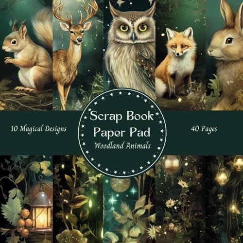 Scrapbook Paper Pad Decorative Patterned Enchanted Woodland Animals ...