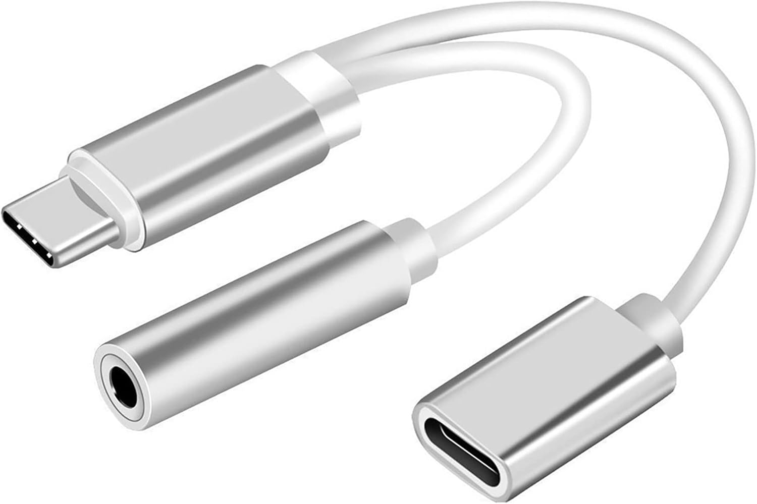 Amazon.com: VICKO 2-in-1 Type-C to 3.5mm Jack Adapter and Charging ...