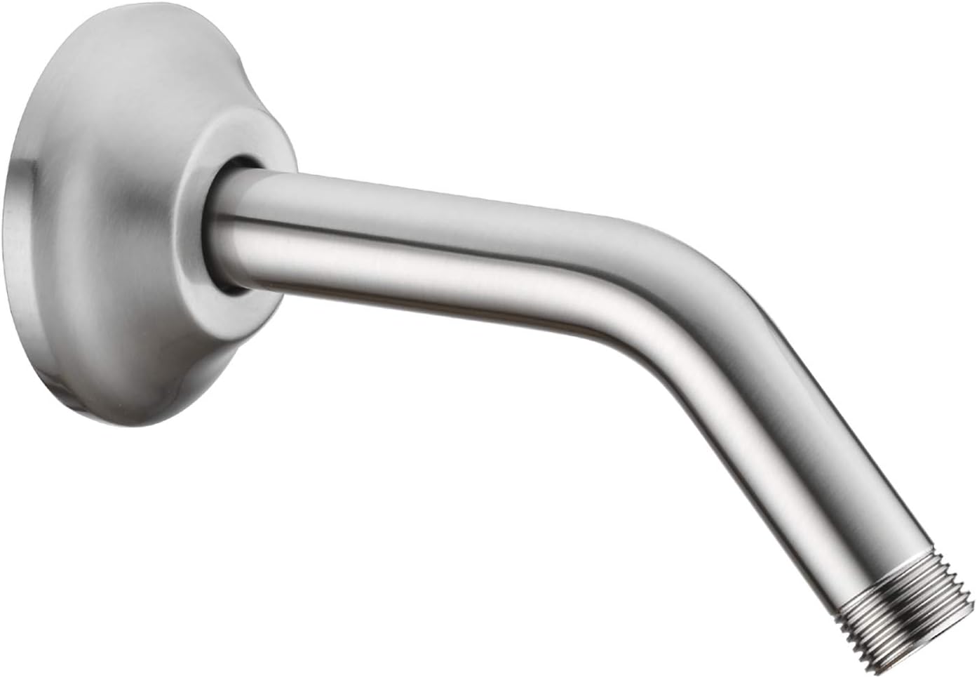 16 Inch S Shape Brushed Nickel Shower Head Arm, Square Wall Mounted ...