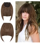 Elailite Postiche Frange a Clip Extension de Cheveux Lisse - Clips in ...