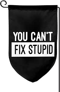 Amazon.com : You Can'T Fix Stupid Double Sided Outside Décor Garden ...