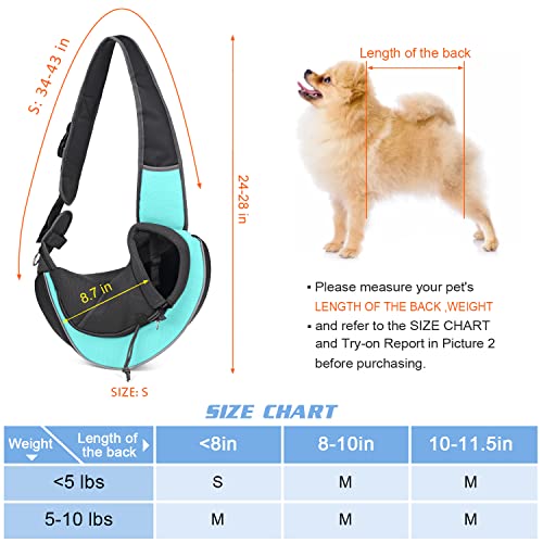 Snapklik.com : YUDODO Pet Dog Sling Carrier Mesh Hand Free Adjustable ...