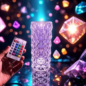 Buy Btag Crystal Table Lamp Color Changing, Diamond & Transparent 3D ...