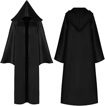 Amazon.com: ManMeixiu Men Tunic Hoodies Robe Cosplay Costume Adult Long ...