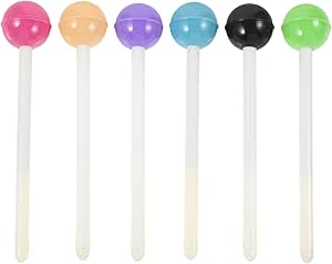 Amazon.com : Lurrose 6pcs Cute Novelty Candy Color Lollipops Gel Ink ...