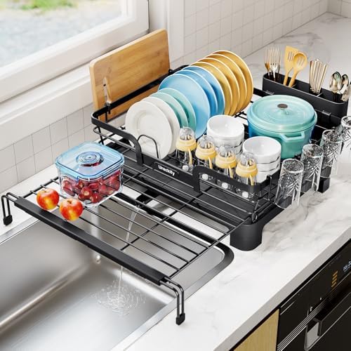 Amazon.com - HAYOLPORS Dish Drying Rack, Extendable Over The Sink Dish ...