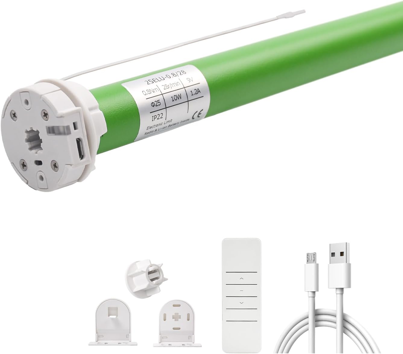 Amazon.com: 38mm Rechargeable Roller Shades Motor, Tubular Blinds Motor ...