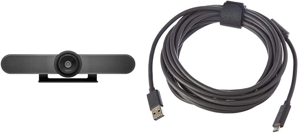 Logitech MeetUp Video Conferencing System, Ultra HD 4K/1080p/720p, 3 ...