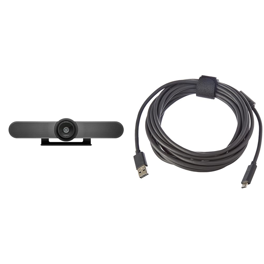 Logitech MeetUp Video Conferencing System, Ultra HD 4K/1080p/720p, 3 ...