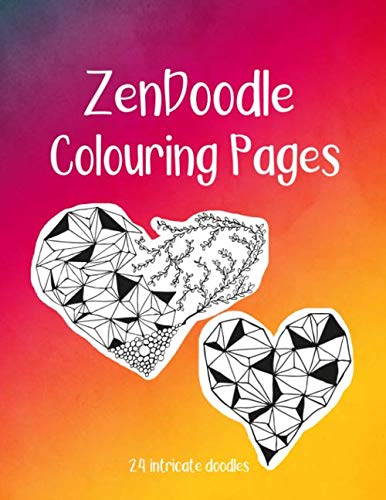 Amazon.com: ZenDoodle Colouring Pages: 24 intricate doodles to colour ...