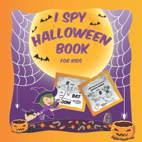 『I Spy Halloween Book For Kids: A Fun Coloring and Guessing Game For ...