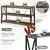 Amazon.com: HOMISSUE Entryway Console Table, Rustic Couch with Wide Storage, Industrial Sofa ...