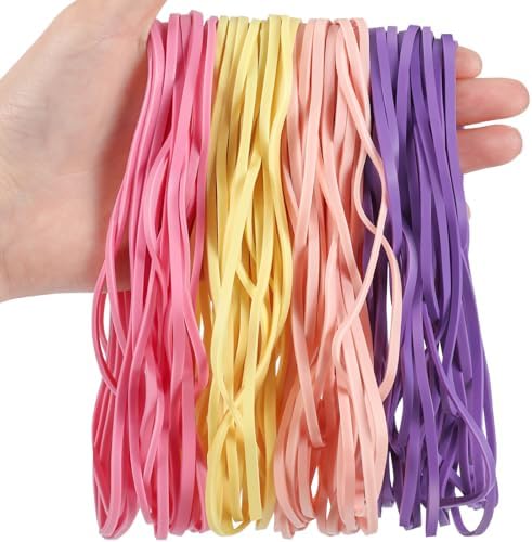 Amazon.com : Patelai 480 Pieces Large Rubber Bands Elastic Big Thick ...