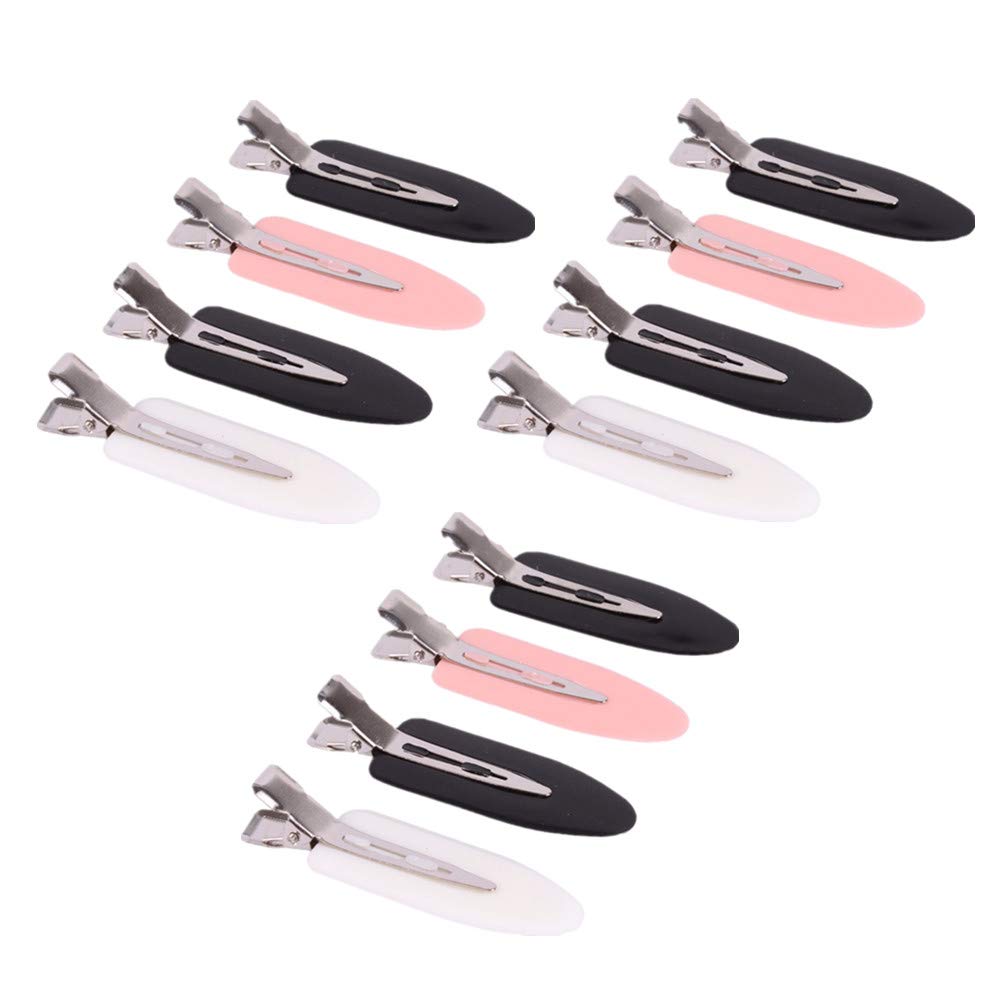 Amazon.com: No Bend Hair Clips, 12 Pieces Plastic Hair Pins Clamps Curl ...