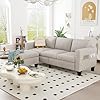 Amazon.com: ZeeFu Convertible Sectional Sofa Couch, 3 Seat L-Shaped ...