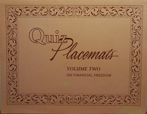 Quiz Placemats (On Financial Freedom, 2): Anonymous: Amazon.com: Books