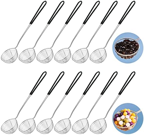 Amazon.com: 8 Pieces Stainless Steel Spider Strainer Spoon Small Wire ...