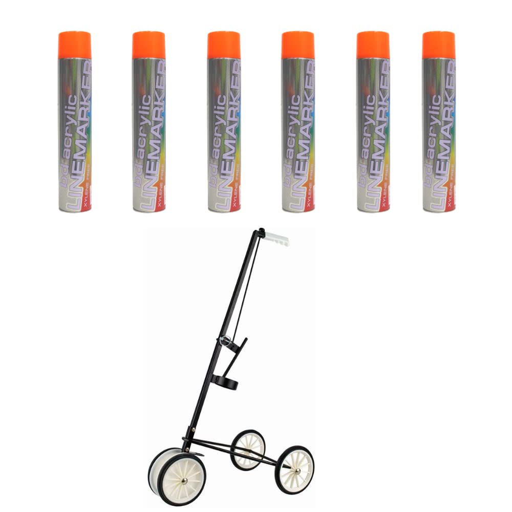 12x Orange Floor Line Marker Spray Paint & 1x 4 Wheel Line Marker Spray ...