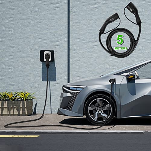 OBVHNUA Câble de Recharge Voiture Electrique Type 2 11kW Triphasé 16A ...