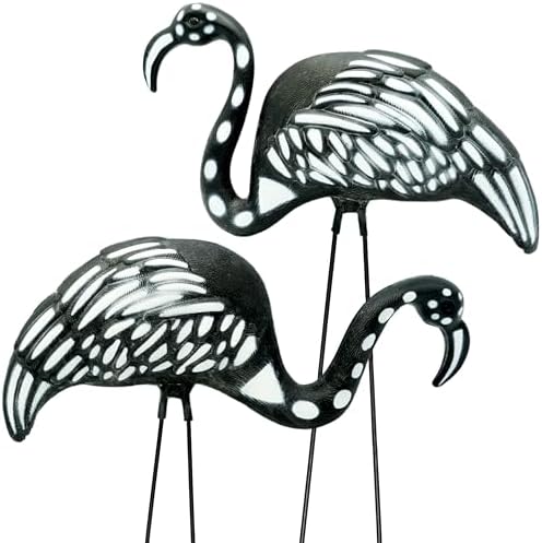 Amazon.com : GiftExpress 4-Pack Small Halloween Flamingo, Black ...