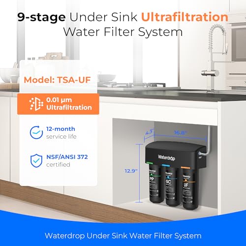 Waterdrop WD-TSA-UF and TST 0.01 ?m Ultra Filtration Under Sink Water ...