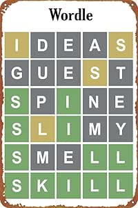 Amazon.com: wordle Game Poster - Perfect Wall Decor for Bars, Clubs ...