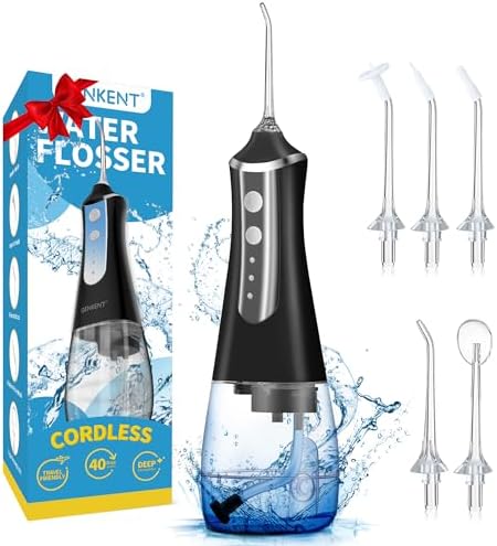 Amazon.com: Water Flosser Pick for Teeth Cleaning 300ML Dental Oral ...