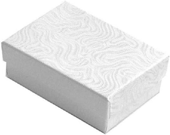 Amazon.com: Swirl White Cotton Filled Jewelry Boxes #34 - Pack of 100 ...