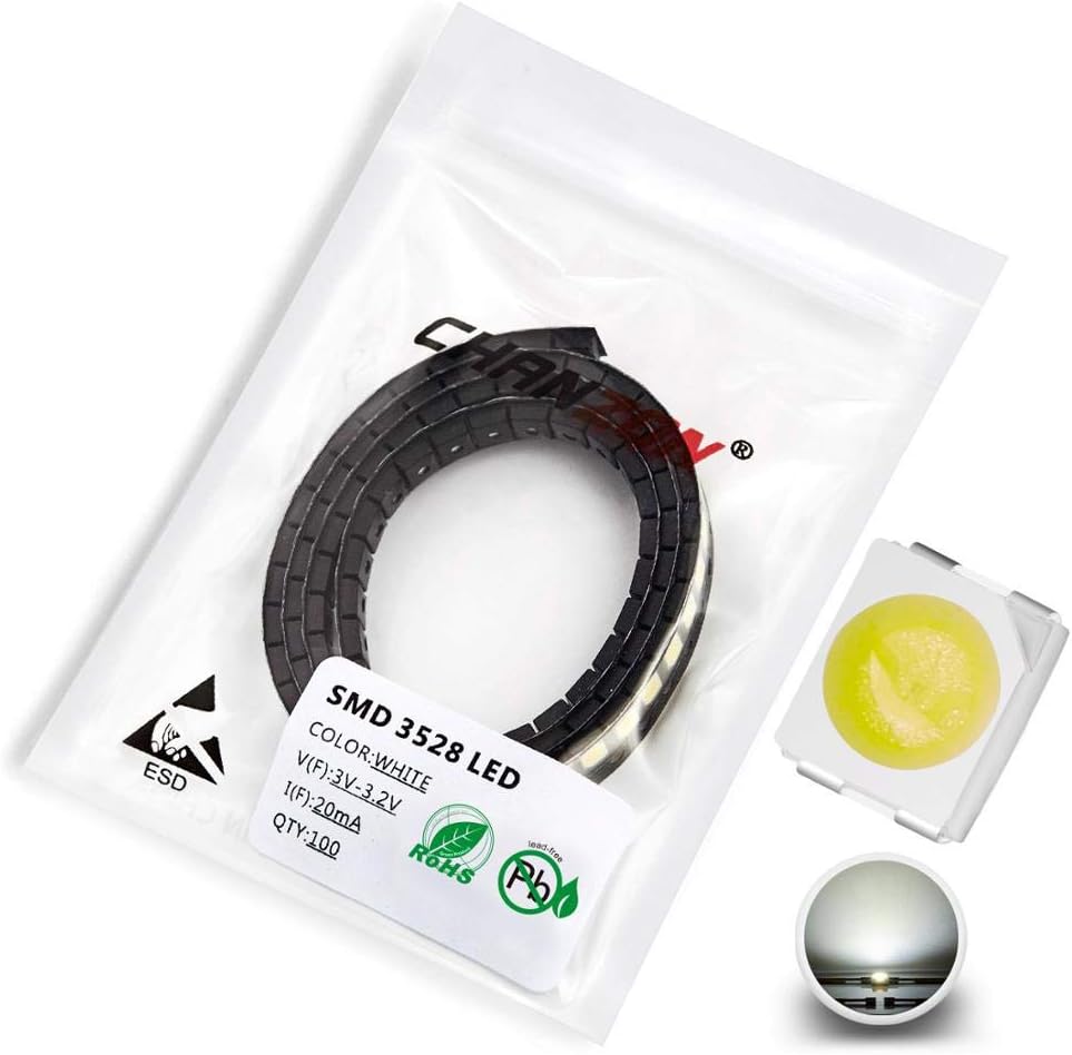 Amazon.com: Bridgold 100pcs 5 Types Colors 5730 Red Yellow Blue Green ...