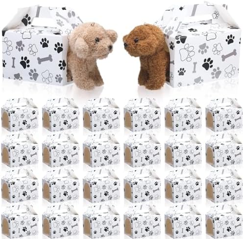 Amazon.com: Zonon 16 Pieces Paw Print Box Paw Print Box Dog Party ...