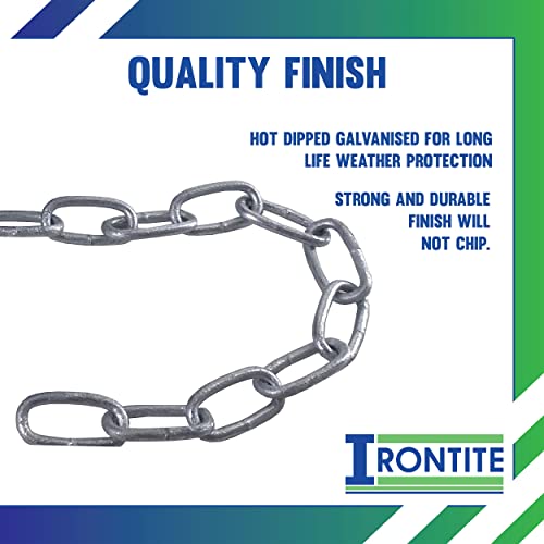 IRONTITE Heavy Duty 3mm Metal Chain Link 1M – 30M Long, Hot Dipped ...