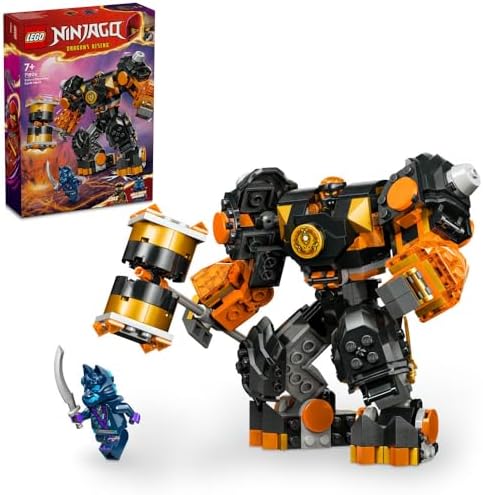 LEGO NINJAGO Kai's Elemental Fire Mech 71808, Ninja Toy for Kids with ...
