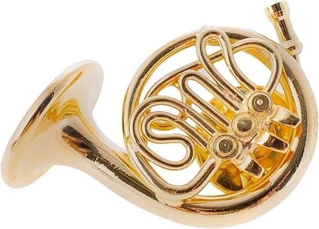 Amazon.com: The Bridge Collection 1.5" Miniature Gold Brass French Horn ...