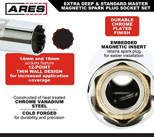 Snapklik.com : ARES 11033-10-Piece Extra Deep And Standard Length ...