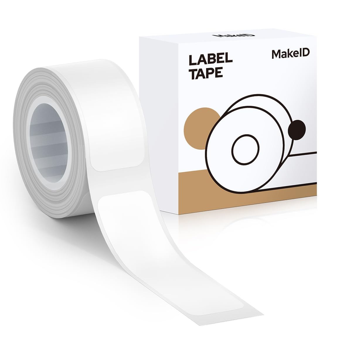 Snapklik.com : MakeID E1 Q1 Label Maker Tape Refills, 12 X 35mm