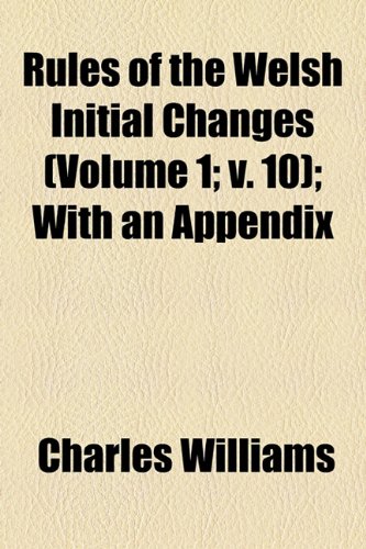 Amazon | Rules of the Welsh Initial Changes: With an Appendix ...