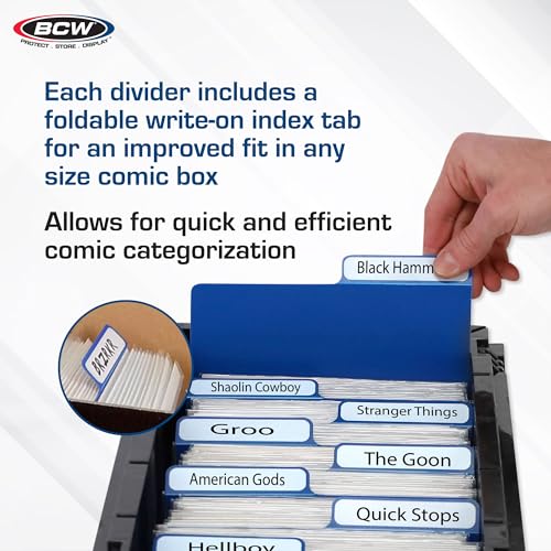 Snapklik.com : BCW Comic Dividers - 25 Pack Archival Polyethylene ...