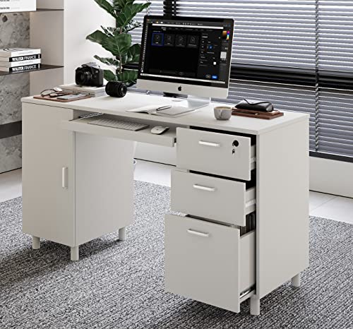 35 Sensational White Desk With Drawers for Your Home Office