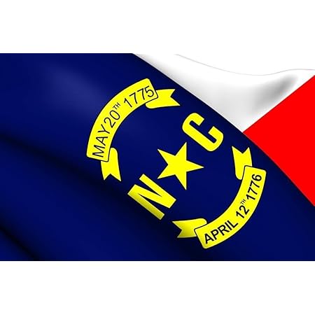 Amazon.com : North Carolina State Flag 3x5 Double Sided Outdoor NC ...