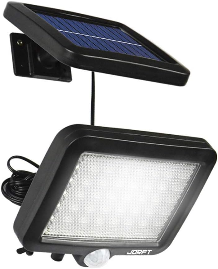 Jorft Solar Security Lights, 56 LED Solar Wall Lamp Human/Light Sensor ...