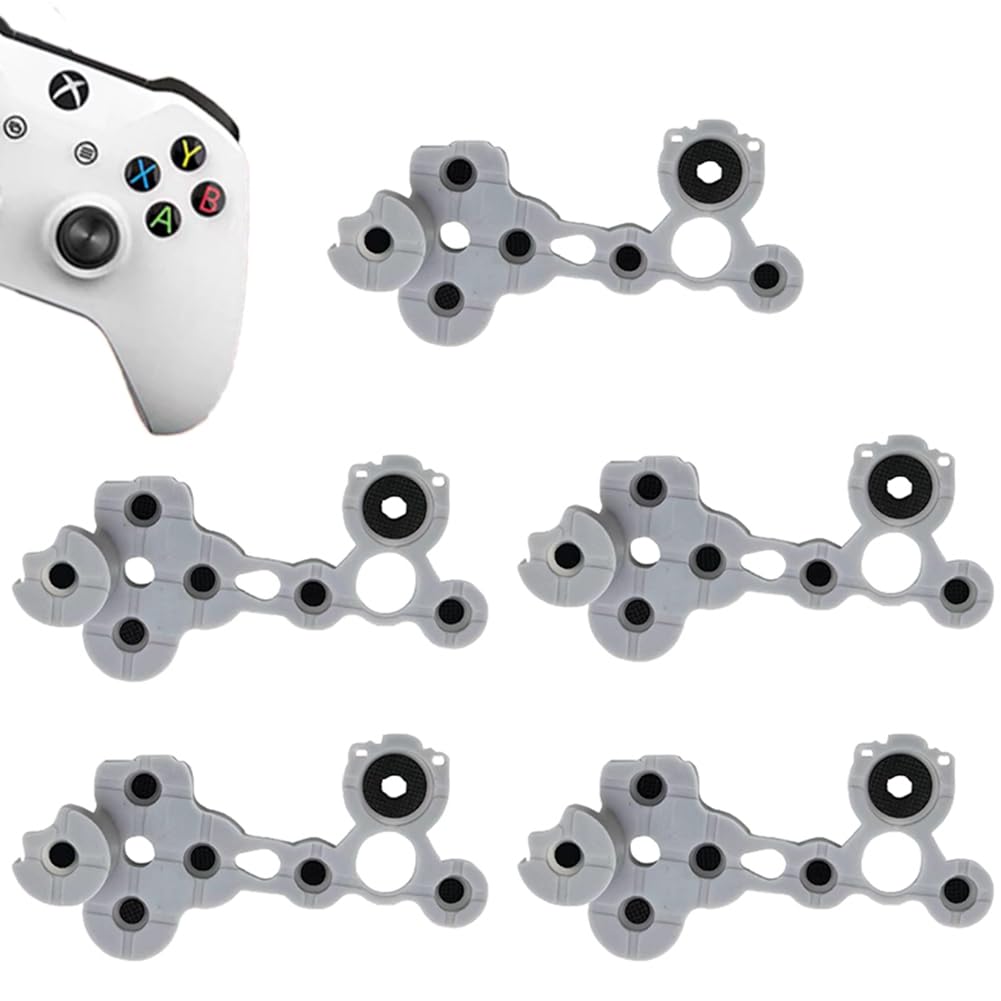 Amazon.com: 5 Sets Silicone Conductive Rubber Pads Replacement for Xbox ...