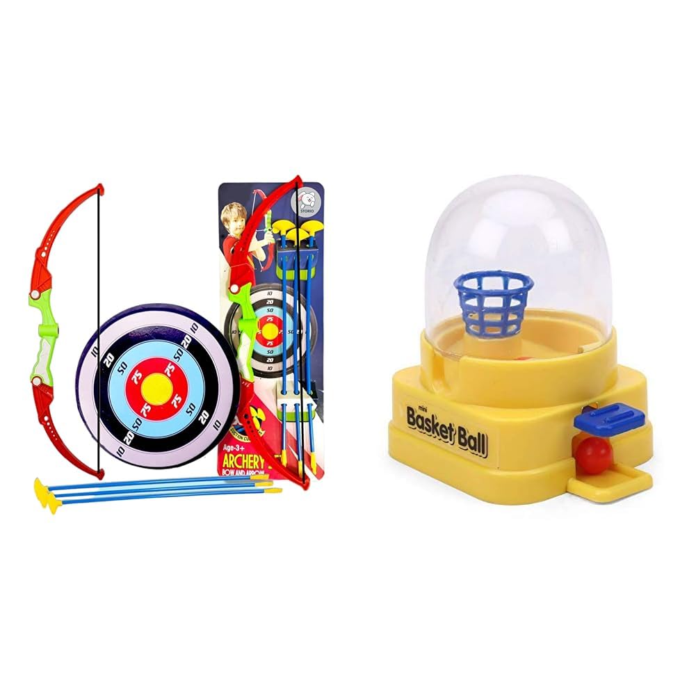 Storio Outdoor Toys Bow and Arrow Archery Set Toy Set with Target Board ...