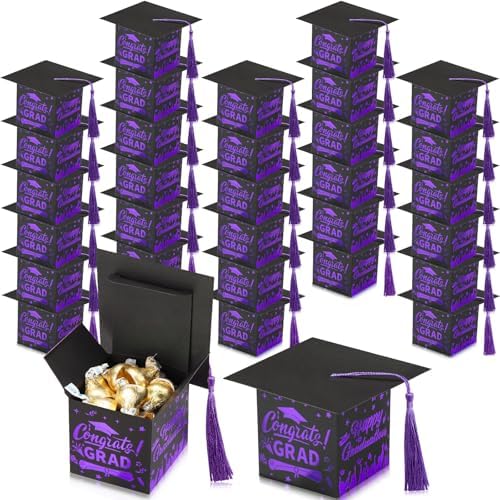 Amazon.com: Outus 60 Pieces Graduation Candy Boxes Graduation Party ...